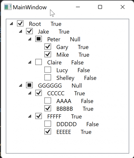 C# Triple State Checkbox Tree-View – CatiaWidgets2023