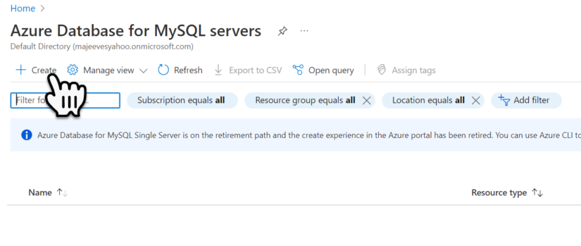 Connecting an Azure MySql Database from a Function – CatiaWidgets2023
