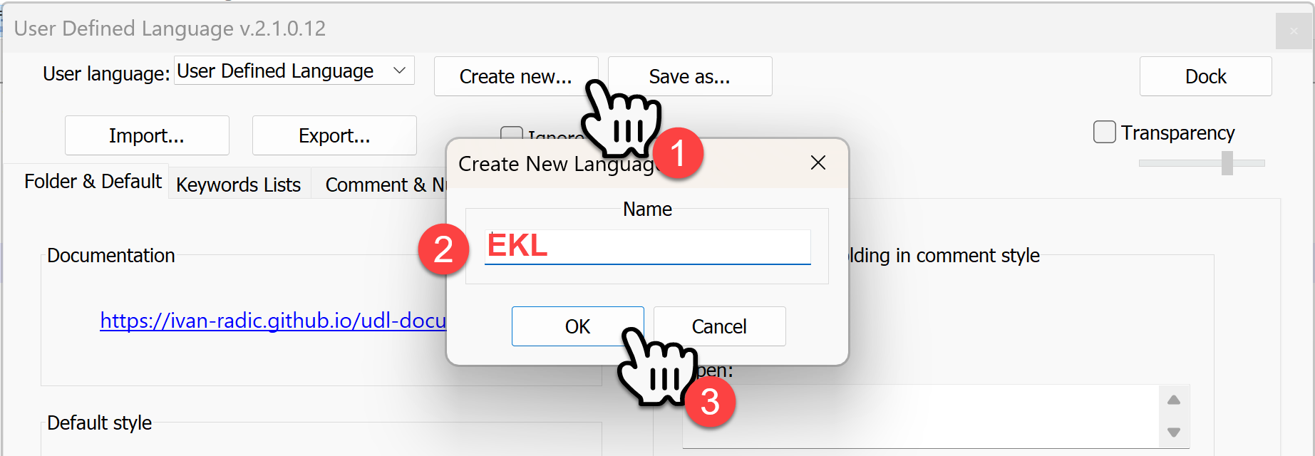 Note Pad ++ EKL Language – CatiaWidgets2023