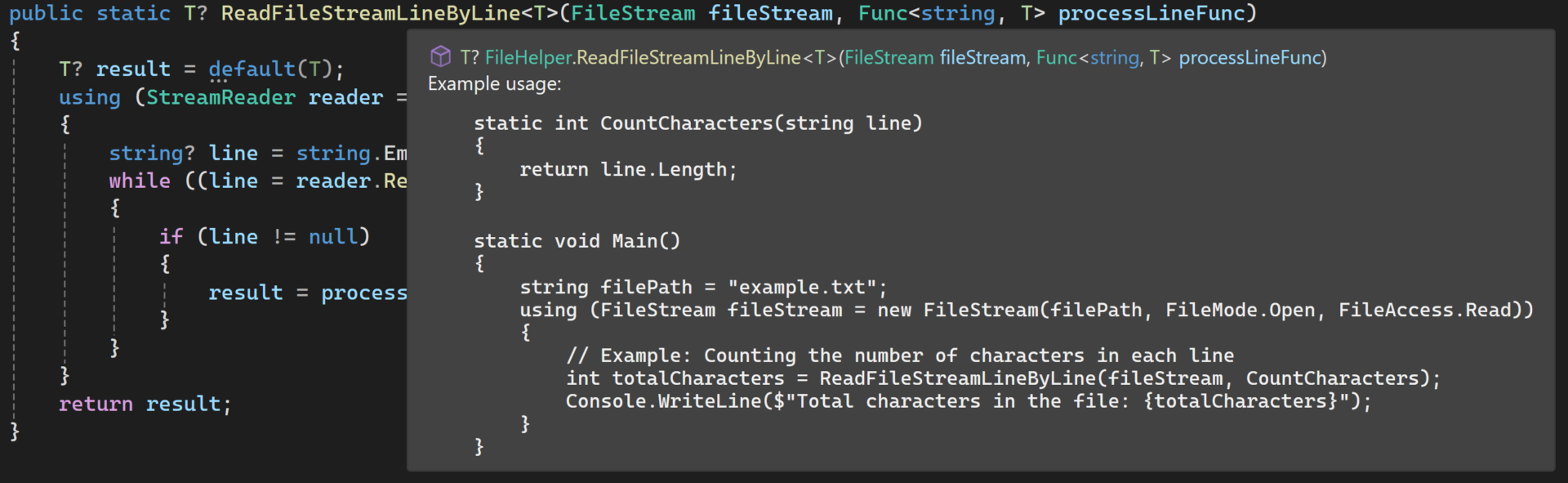 C# Code Documentation – CatiaWidgets2023